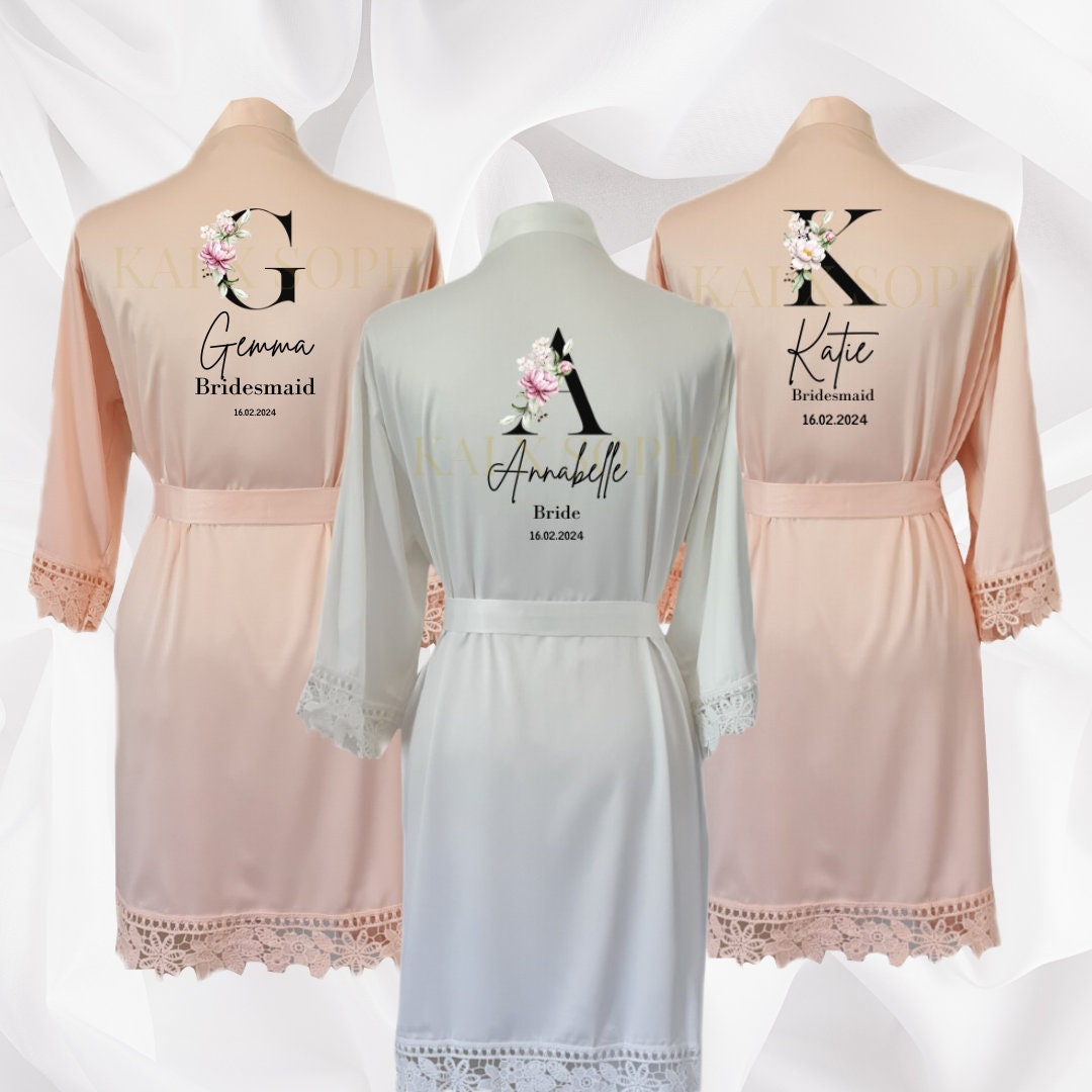 Personalised Bride Bridesmaid Robes – Kai x Soph